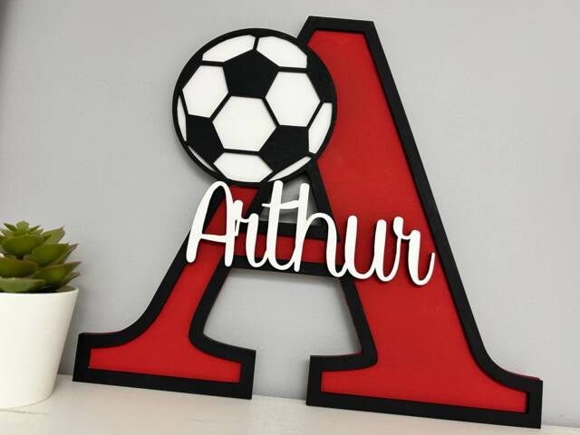 Personalised Football Door Sign , Themed Bedroom Team Door Signs Plaque ...