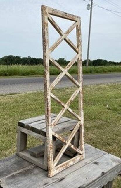 White 4x Transom Window Frame, Wooden Decorative Panel, Architectural ...