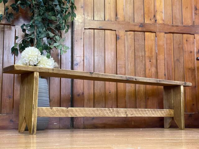 Rustic & Reclaimed 6Ft Bench Hall Table Seating Refectory Stool by Etsy ...