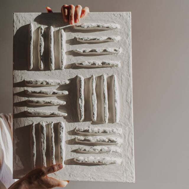 Wabi Sabi Wall Art, Plaster Wall Art, Japandi Decor, Textured Minimalist, Unique Handmade ...