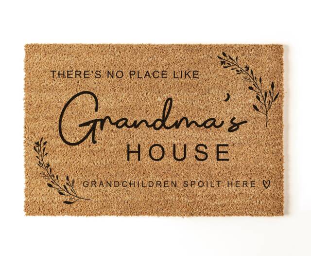 Personalised Door Mat - Coir - Grandma Granny Nan Nannan Gift Mothers ...