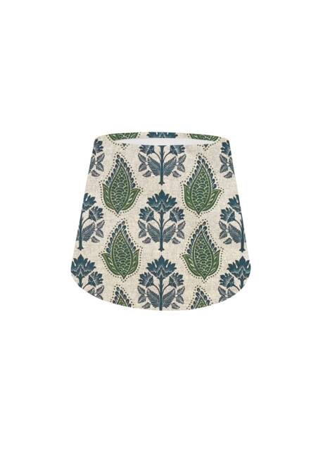 Lulworth Indigo & Sap Green Fabric Empire Lampshade Table Lamp/ Floor ...