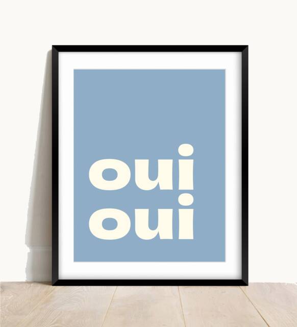 Oui Print Retro Bathroom Wall Art by Etsy | ufurnish.com