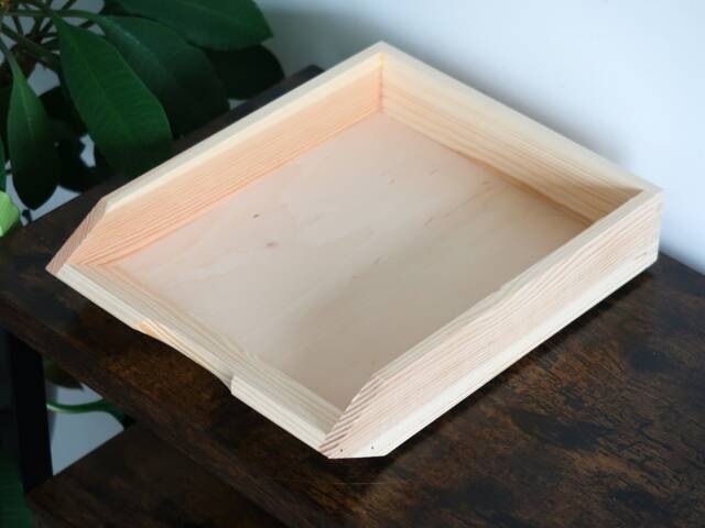 Wooden Stackable A4 Paper Tray Portrait Letter Magazine Office File ...