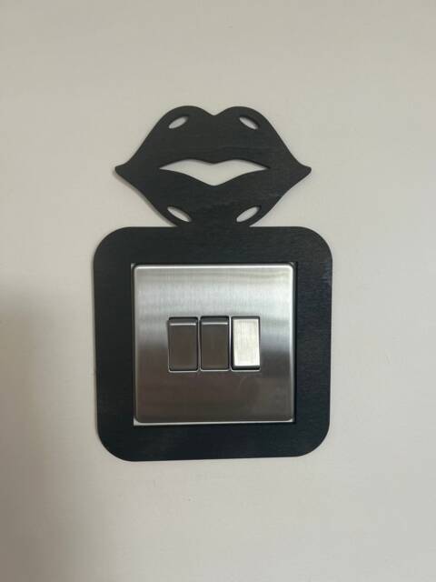 Lips Light Switch Cover, Dressing Room Decor, Plates, Bedroom Lip Wall ...