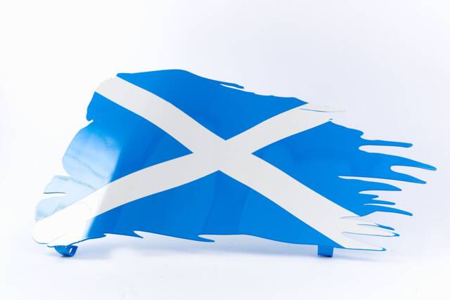Scotland Flag Scotish Wave Metal 3D Wall Decor Art by Etsy | ufurnish.com