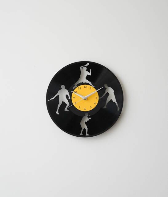 Table Tennis Vinyl Record Clock Repurposed Vintage Ping Pong Wall Art ...