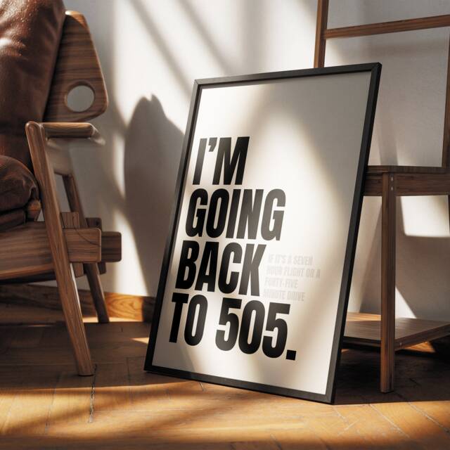 Back To 505 - Block Poster Arctic Monkeys Song-Inspired Gloss Print ...