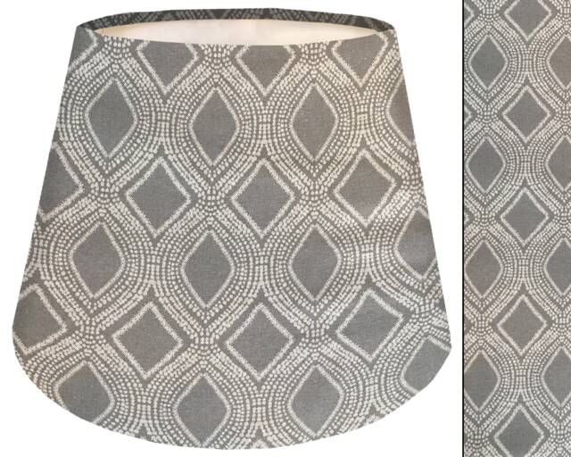 Grey Empire Lampshade Bohemian Table Lamp Shade With Diamond Pattern by ...