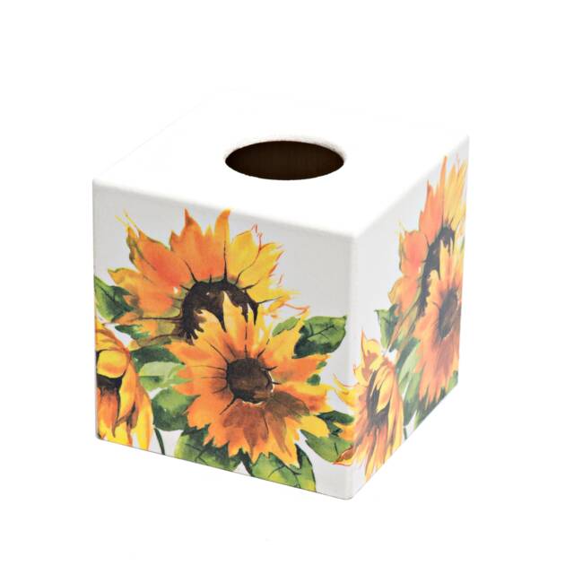 Decoupaged Sunflower Wooden Tissue Box Cover by Etsy | ufurnish.com