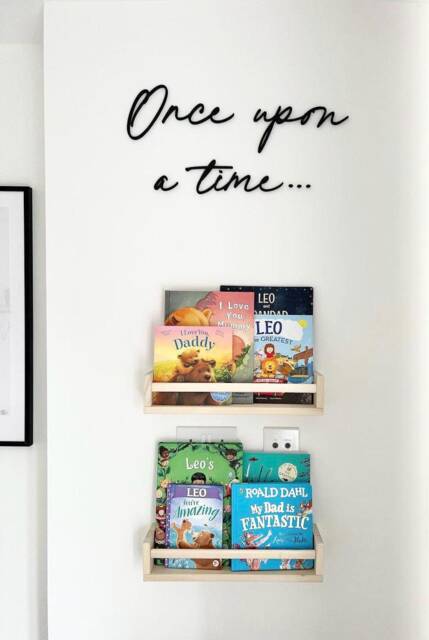 Once Upon A Time Wall Sign, Reading Corner Decor, Wooden Nursery Plaque ...