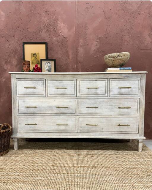 Eight Drawer Mango Wood Chest Of Drawers by Etsy | ufurnish.com