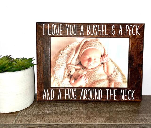 I Love You A Bushel & Peck Hug Around The Neck Picture Frame, Best ...
