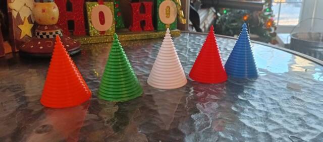 Christmas Light Covers Ornaments V8 3D Printed Diy Led Set Of 4 70's ...
