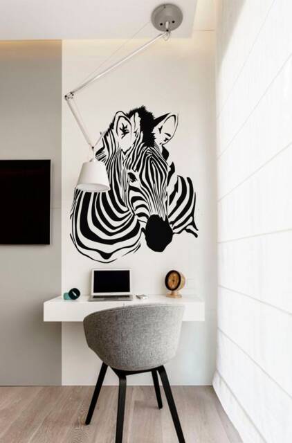 Zebra Wall Decal, Safari Wall Decal, Animal Decor by Etsy | ufurnish.com
