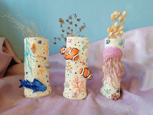 The Sealife Vases - Handmade Ceramic Vase, Home D??cor, Garden D??cor ...