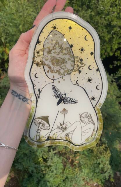 Golden Hour Fairy Resin Tray/Wall Hanging - Celestial Goddess by Etsy ...