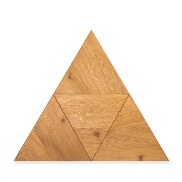Wooden Triangles Panels With Knots Interior Decorative Slats Wall Oak ...