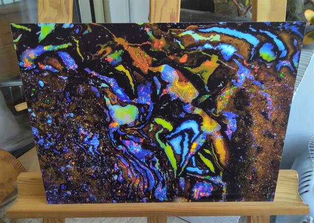 Milky Way ~ Opal Boulder Matrix Photomicrography On Aluminum by Etsy ...