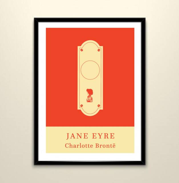 Jane Eyre Print Minimalist Book Cover Art by Etsy | ufurnish.com