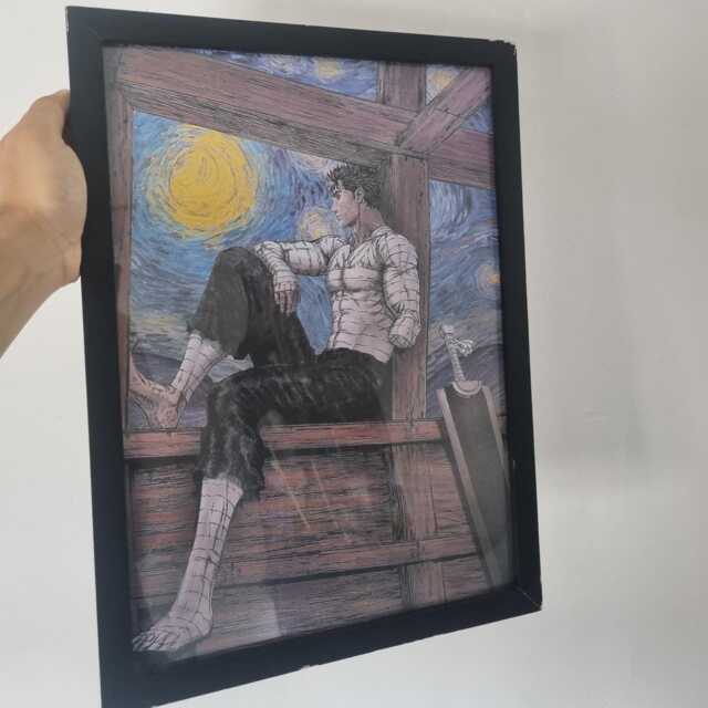 Berserk Starry Night Guts Anime Manga Poster A3 by Etsy | ufurnish.com