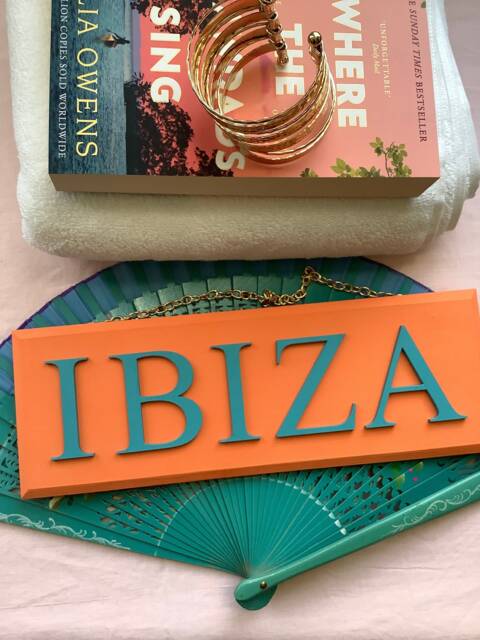 Ibiza Wall Art, Orange Hanging, Party Sign, Colourful Art , Weekender ...