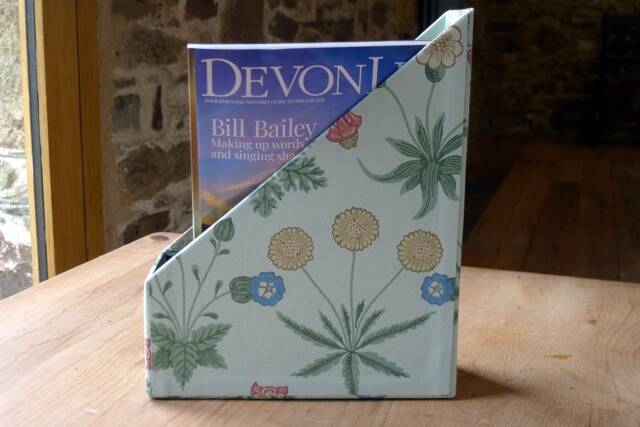 Handmade William Morris Magazine Holder Daisy Floral Office Decor by ...