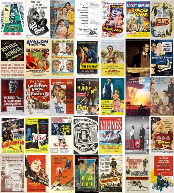 Vintage 1950S Classic Movie Posters - Retro Art in Multiple Sizes 3 Of ...