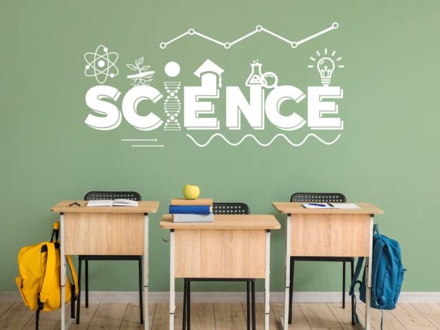 Science Wall Art Vinyl Decal Educational Sticker For School Art ...