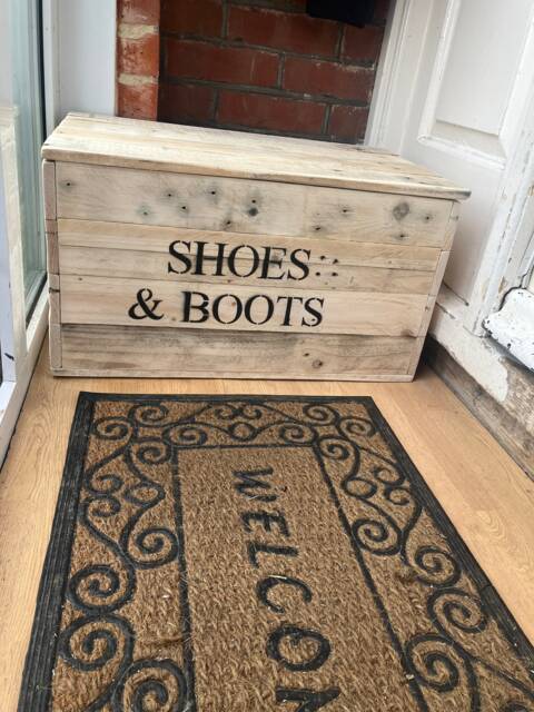 Rustic Wooden Shoe Box by Etsy | ufurnish.com