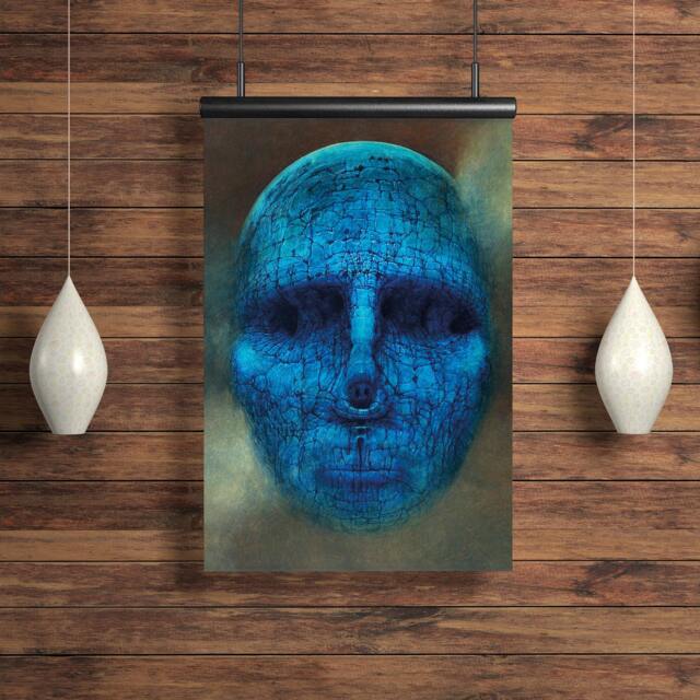 Zdzis??aw Beksi??ski Poster A3, Beksinski Face Poster, Surreal Art ...