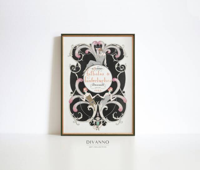 Vintage Glamour Poster, French Fashion Wall Art, Art Deco, Fashionista ...