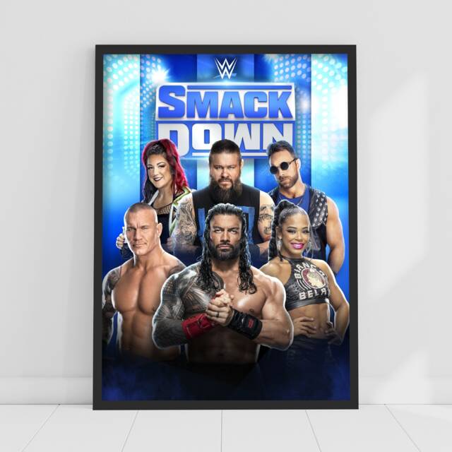 Wwe Print - Smackdown Weekly Programming Poster Wall Art by Etsy ...