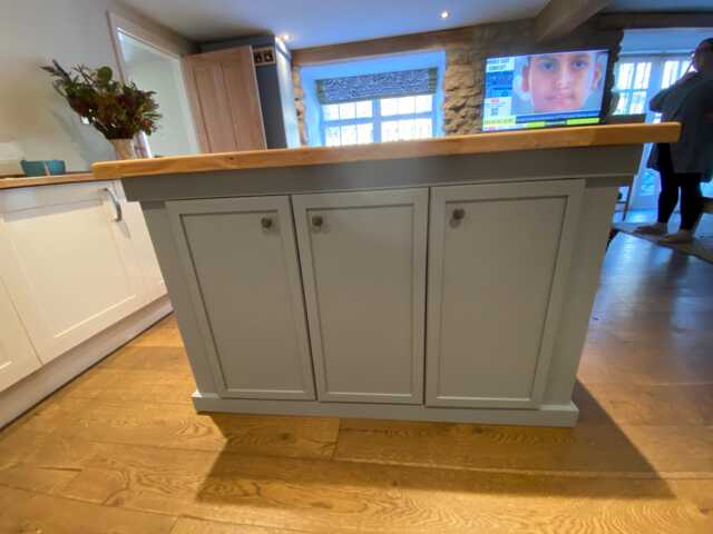 The Chorley Oak Top Kitchen Island Breakfast Bar Custom Made To Order ...