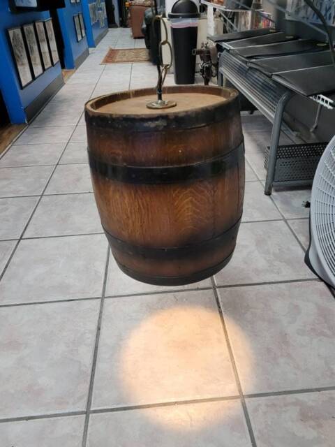 Old Whiskey Barrel Lamp Fixture by Etsy | ufurnish.com
