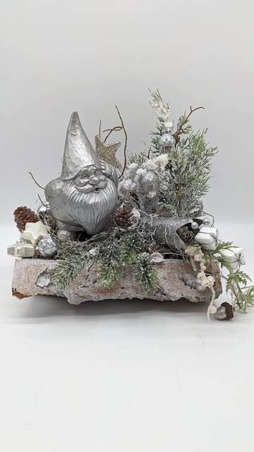 Christmas Arrangement Advent Table Santa Claus Cornucopia Illuminated ...