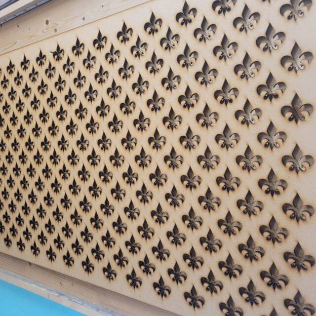 Fleur-De-Lis Decorative Screen Laser-Cut Mdf Radiator Panel 0129 by ...