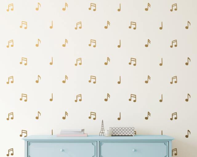 Music Note Wall Decals - Vinyl Decals, Notes, Stickers, Unique Gift ...