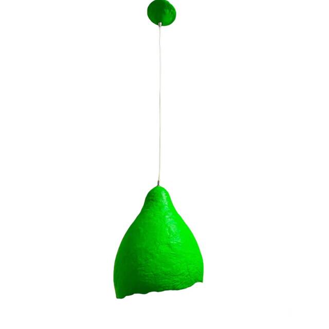 Unique Paper Mache Lighting For Kitchen Island, Lime Lampshade by Etsy ...