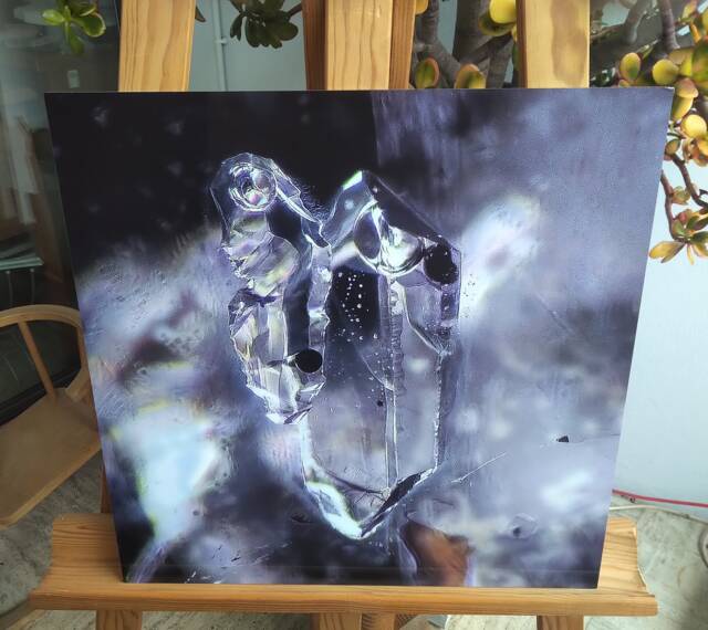 Ice Cube ~ Quartz Brut Photomicrography On Aluminum by Etsy | ufurnish.com