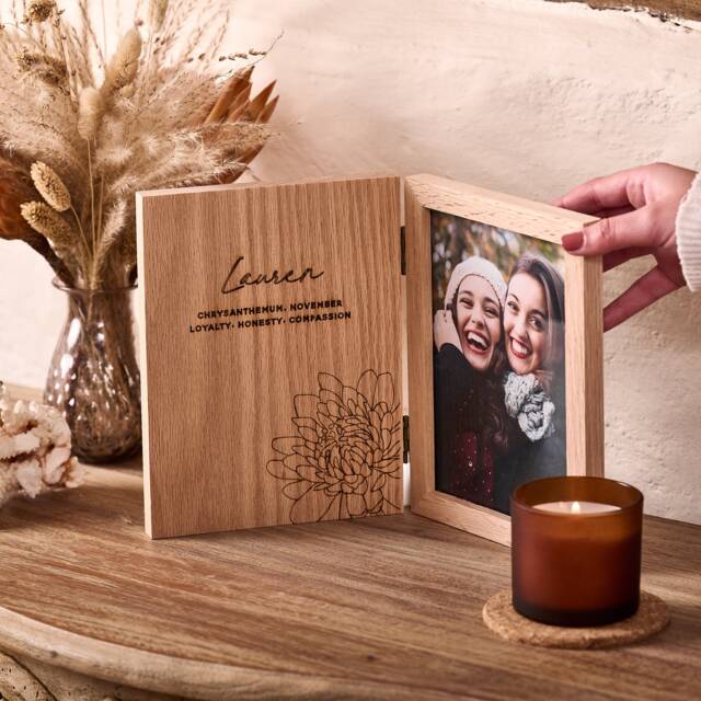 Personalised Birth Flower Book Photo Frame by Etsy | ufurnish.com