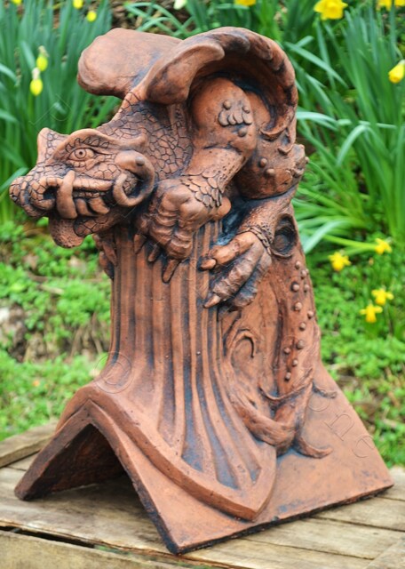 Gothic Dragon Roof Finial 90 Degree Angled Ridge Tile by Etsy ...