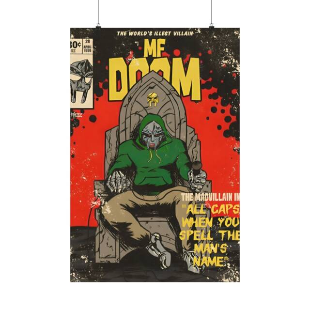 Mf Doom - Poster - Rap Poster, Hip-Hop by Etsy | ufurnish.com