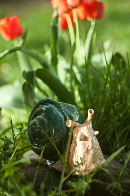 Handmade Ceramic Snail Plant Pot Unique Garden Decor by Etsy | ufurnish.com