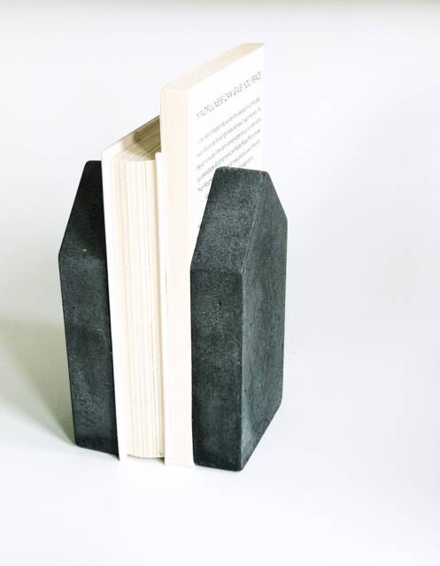 Concrete Black Bookends by Etsy | ufurnish.com
