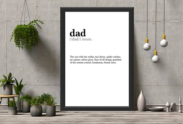 Dad Fathers Day Personalised Dictionary Definition Print Gift by Etsy ...