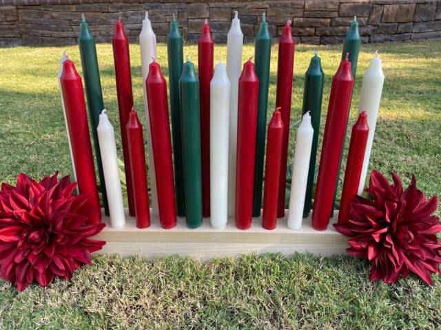 Giant Wood Taper Tall Candle Holder 36 Inch/Big Candle Holder With Up ...