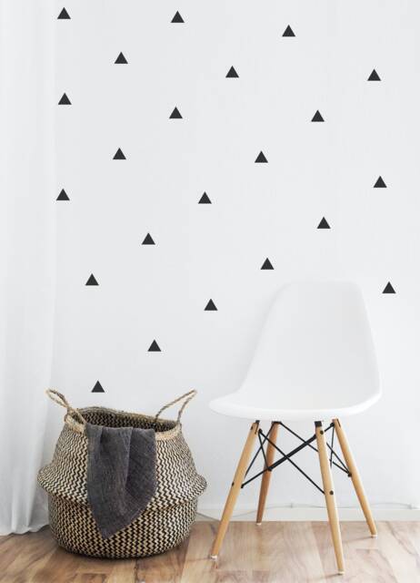 Triangle Wall Art Stickers, Decals, Decor, Kids Bedroom by Etsy ...