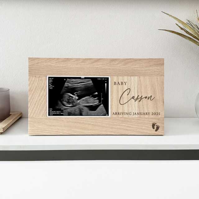 Baby Scan Photo Frame 6x4 - Pregnancy Announcement Ultrasound Picture ...