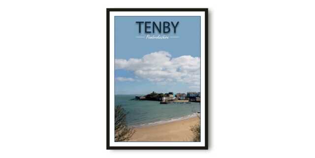 Tenby Wales Art Print Pembrokeshire Travel Poster by Etsy | ufurnish.com